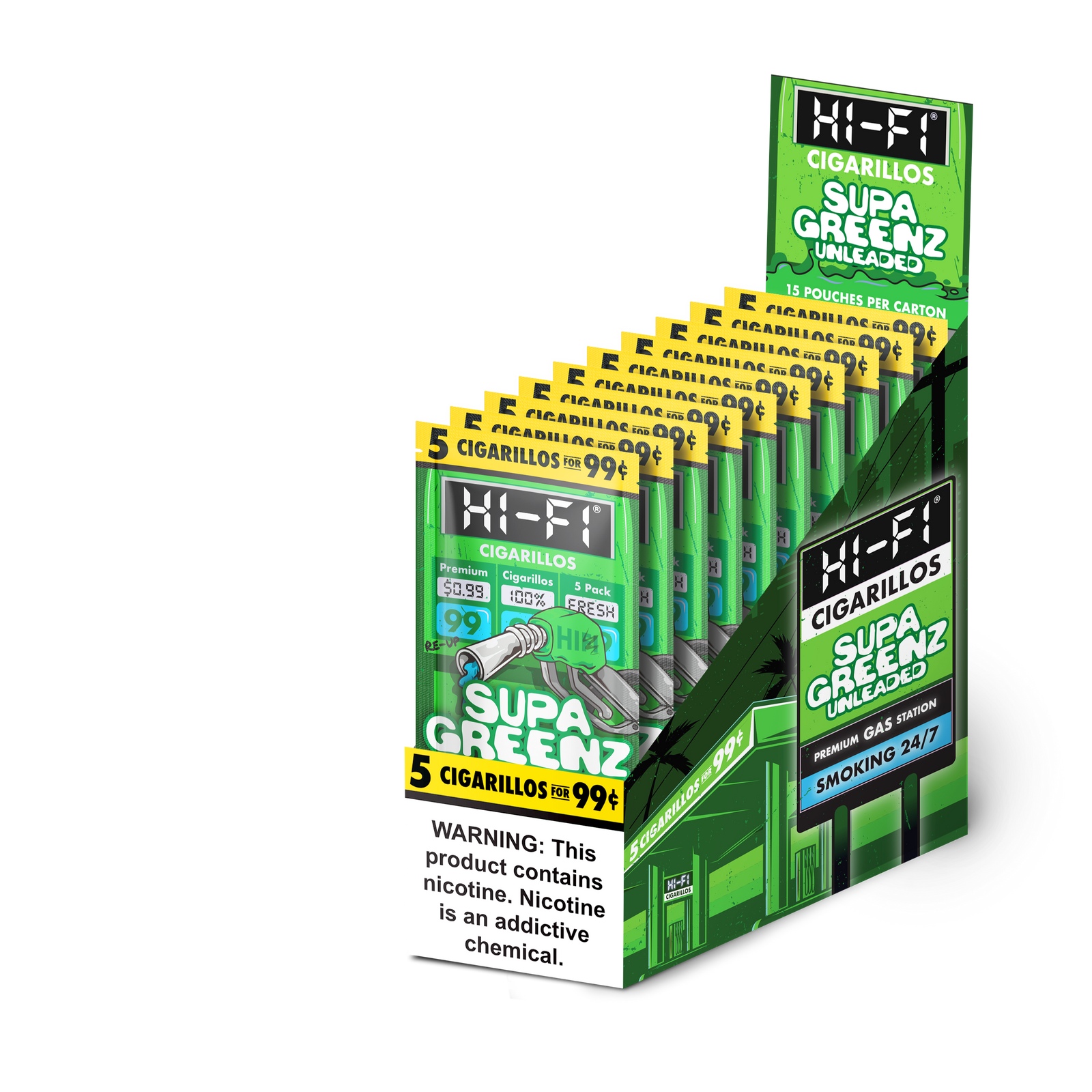 Hi-Fi Supa Greenz Unleaded Cigarillos