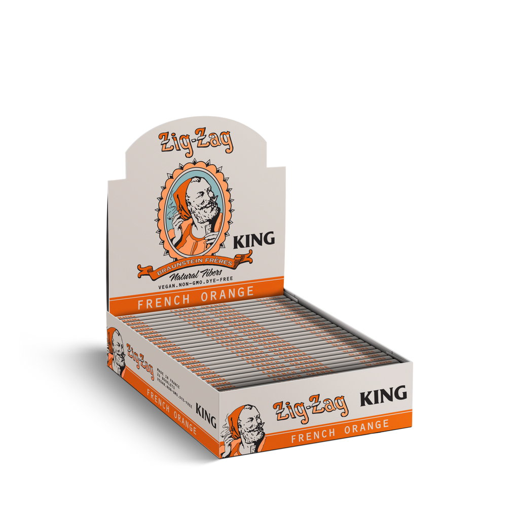 Zig-Zag King Size French Orange Rolling Papers - Vintage