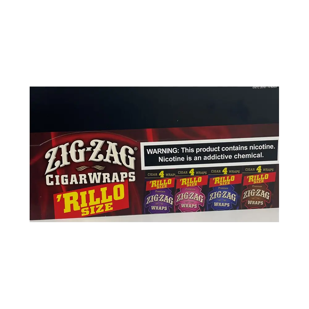 SHELF TALKER - ZZ RILLOS SZ WRAPS 4 FOR NPP (50 PER PACK)