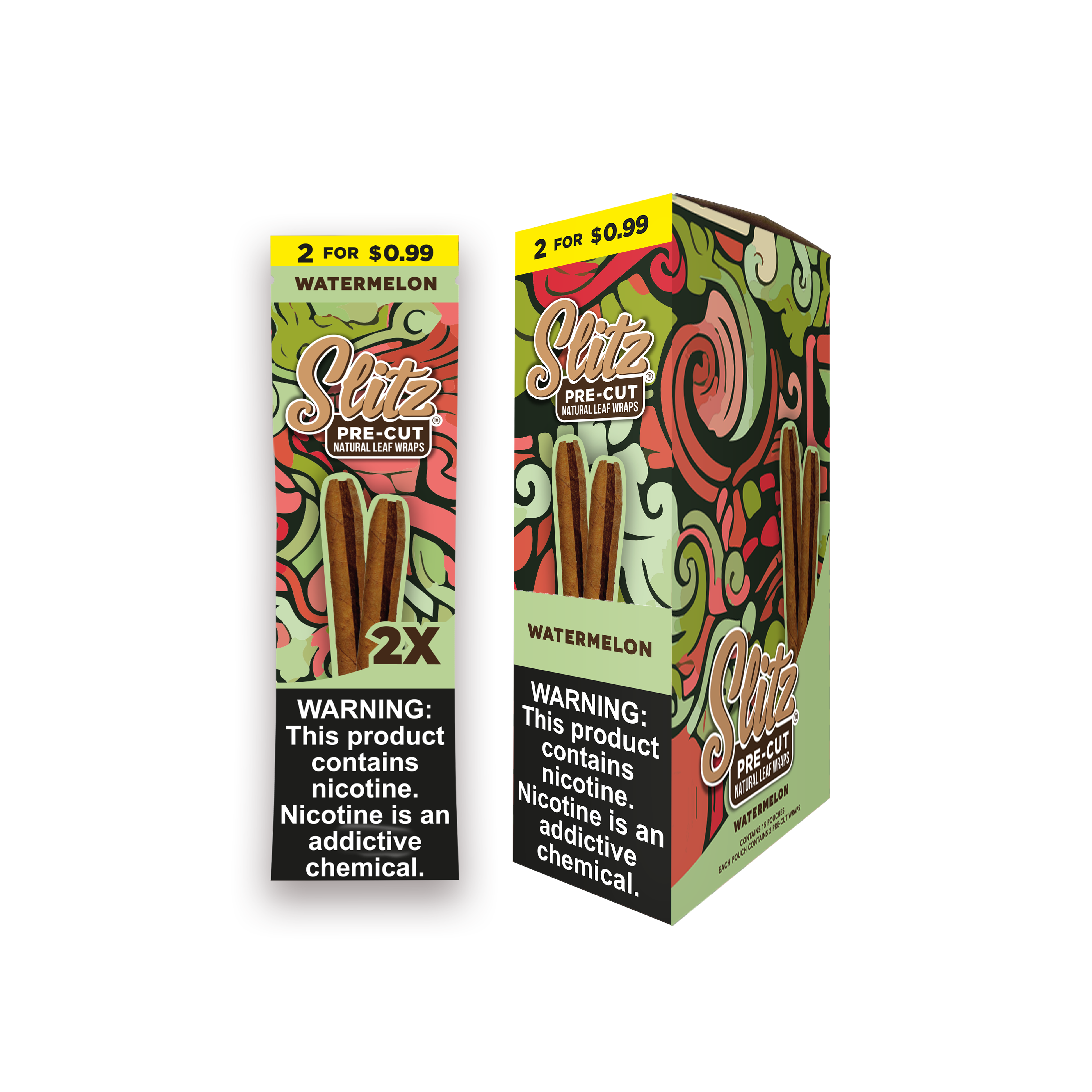 Slitz Watermelon Tobacco Wraps